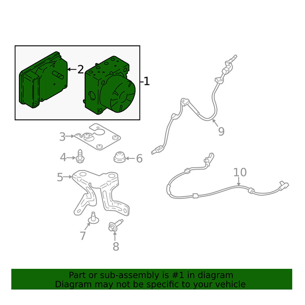 GN1Z-2B373-L | Genuine Ford® ABS Hydraulic Assembly